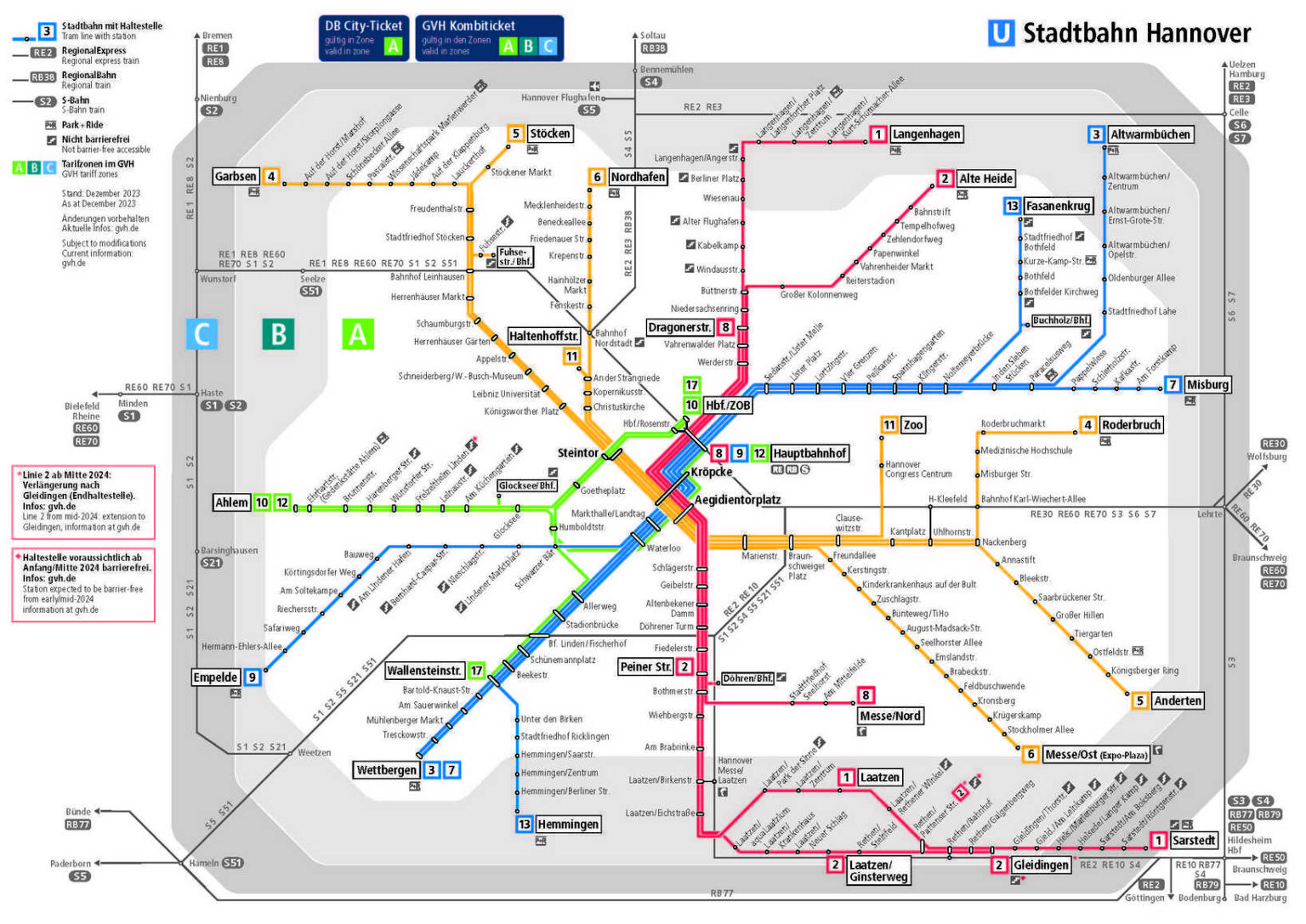 Fahrplanwechsel im GVH